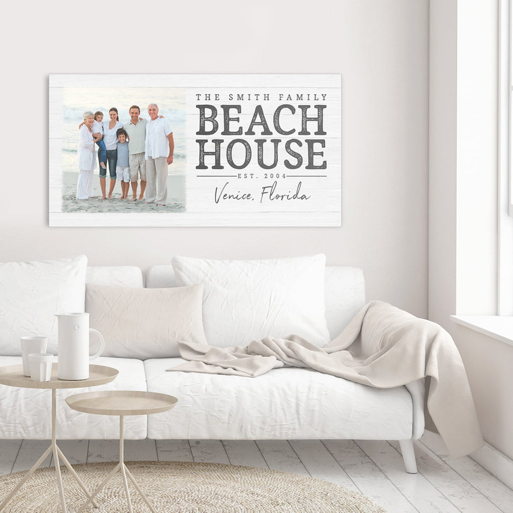 Custom Beach House Sign with Photo – Jennifer Ditterich Designs