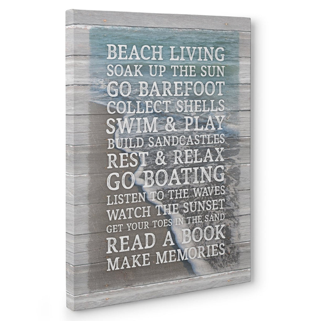 Beach Rules Sign - Canvas Print – Jennifer Ditterich Designs