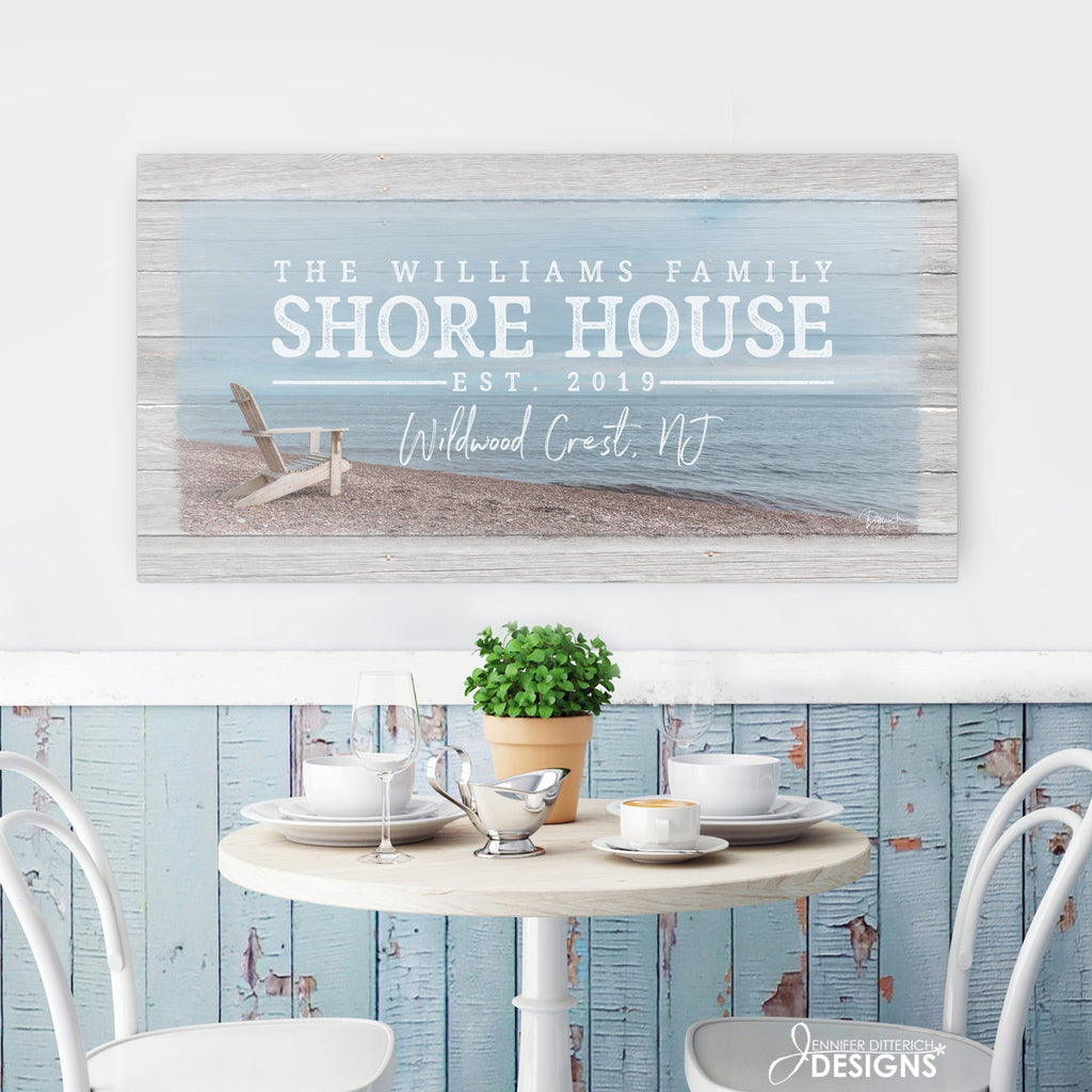 Custom Shore House Sign – Jennifer Ditterich Designs