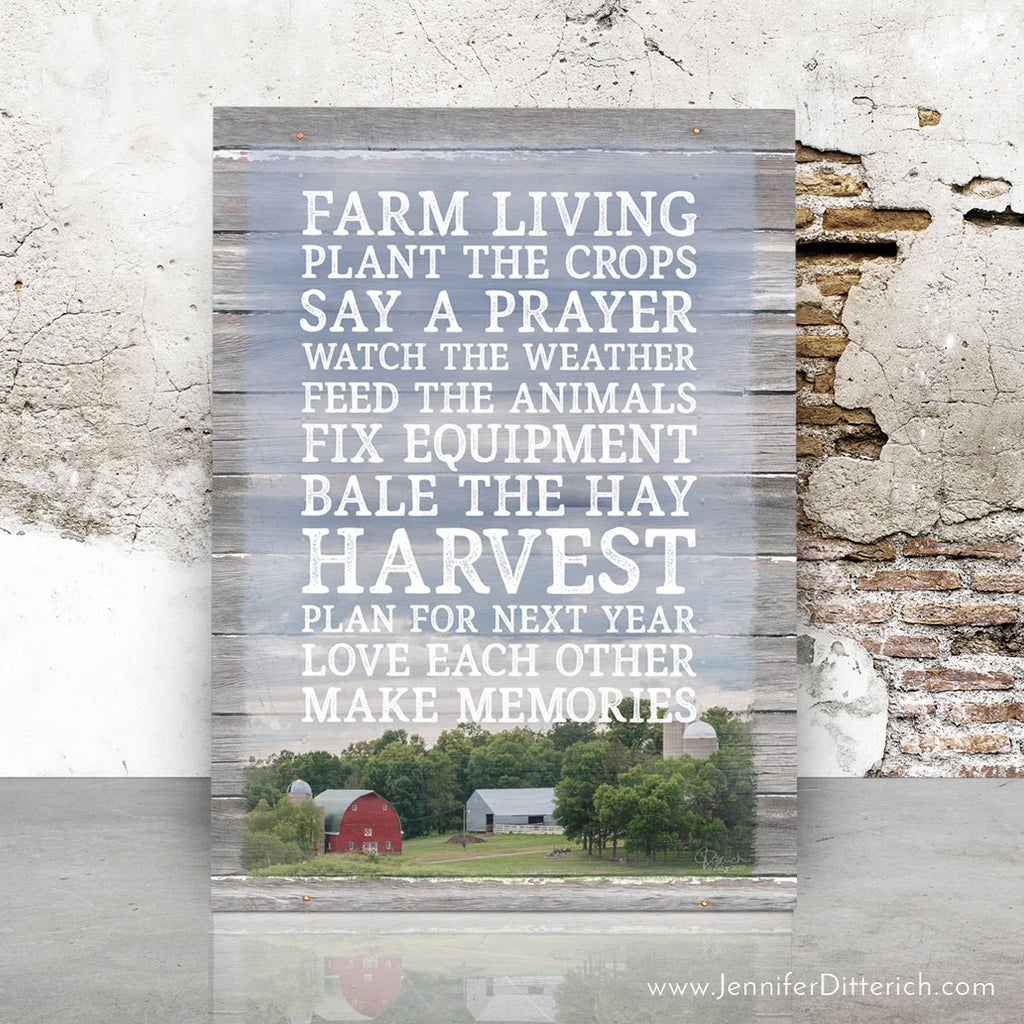 Farm Rules Canvas Print – Jennifer Ditterich Designs