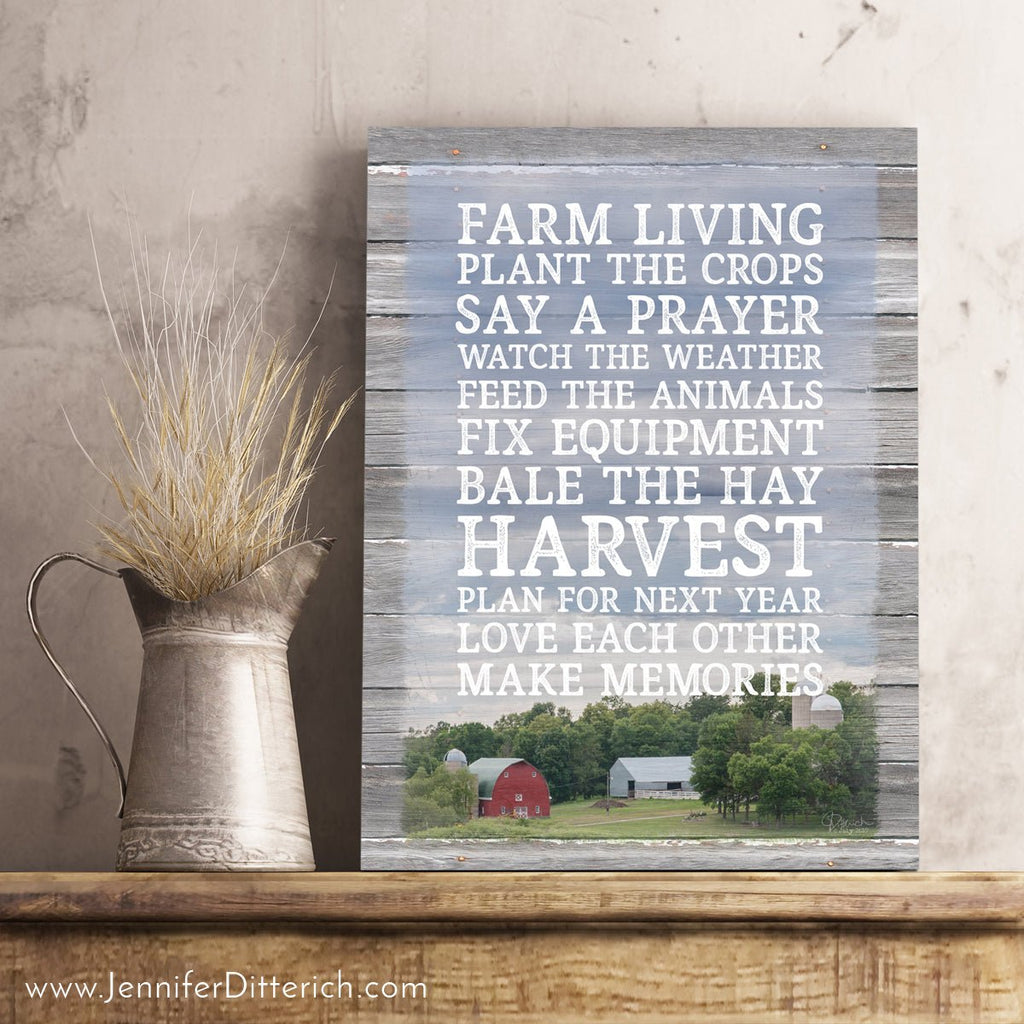 Farm Rules Canvas Print – Jennifer Ditterich Designs