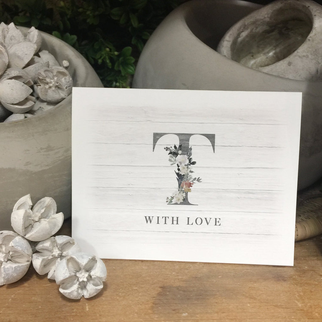 Monogram Note Card Set with Custom Wording – Jennifer Ditterich Designs