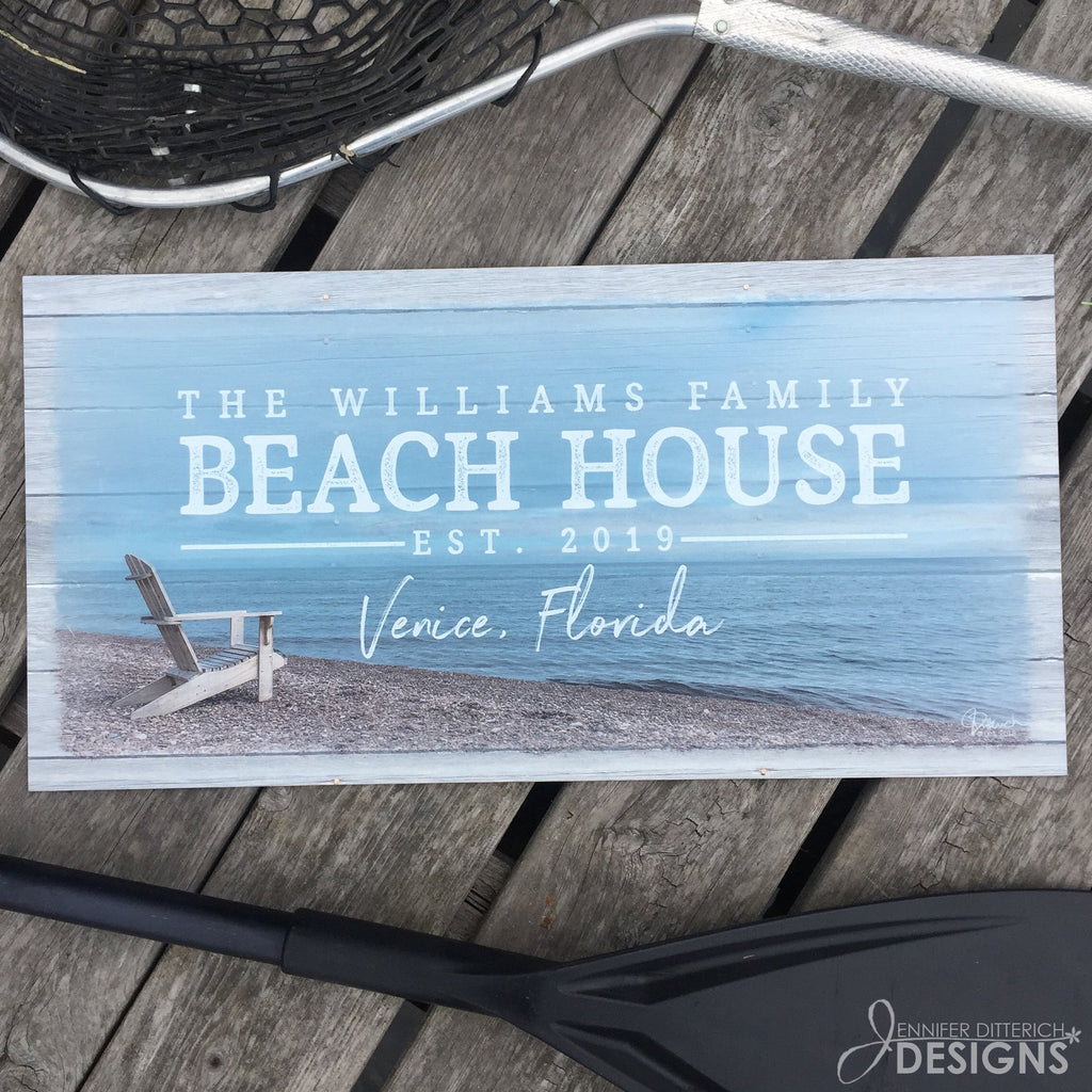 Outdoor Beach House Sign – Jennifer Ditterich Designs