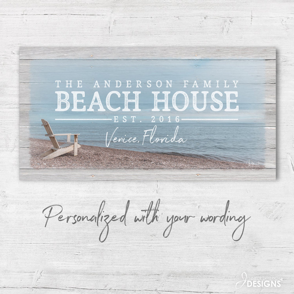 Personalized Beach House Sign – Jennifer Ditterich Designs